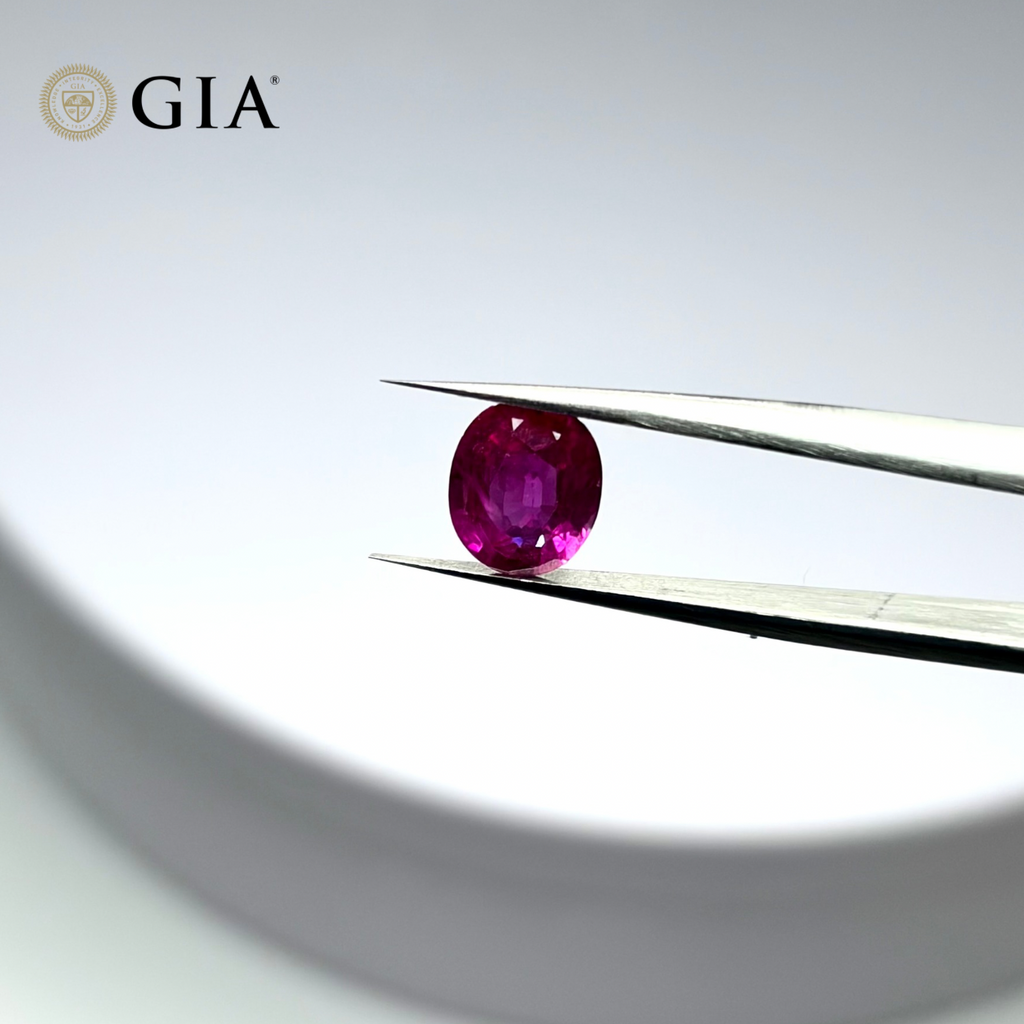 1.26 Ct GIA Certified Burmese Natural Red Ruby – Exceptional Natural ...